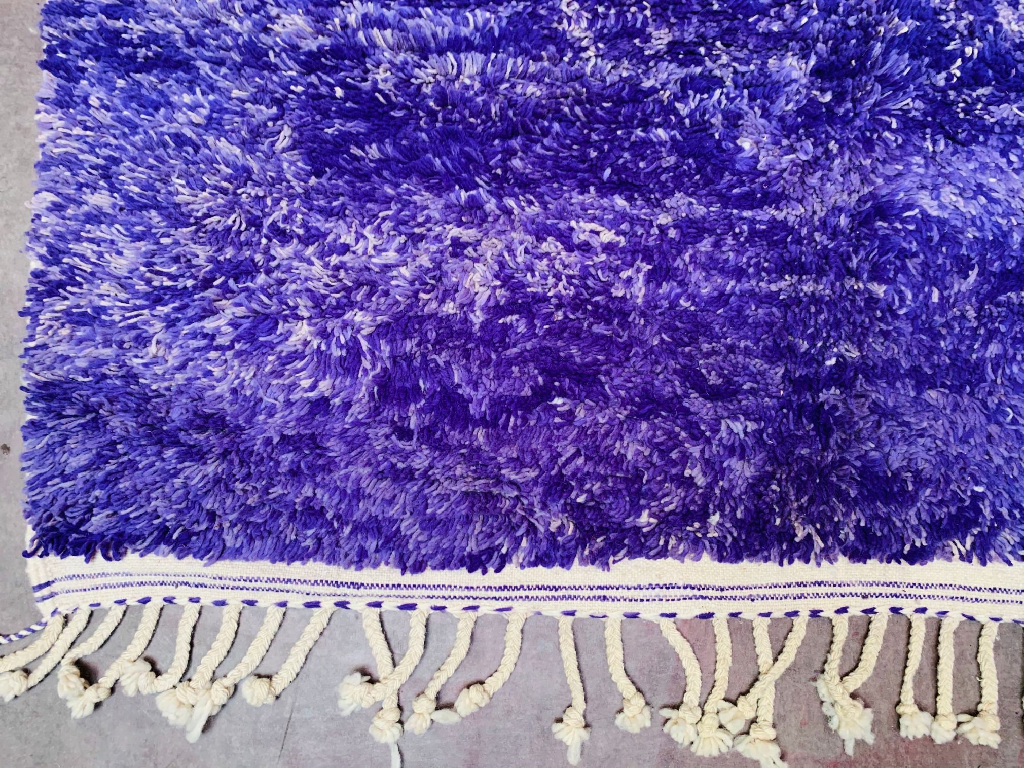 Purple moroccan rug 6x10 Original beni ourain rug Morocco | Etsy