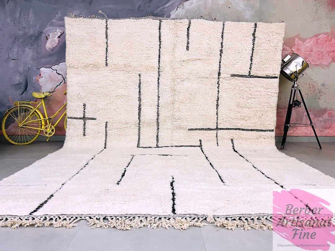 Moroccan Berber Rug - Beni Ourain Rug - All Wool Berber Rug - Custom ...