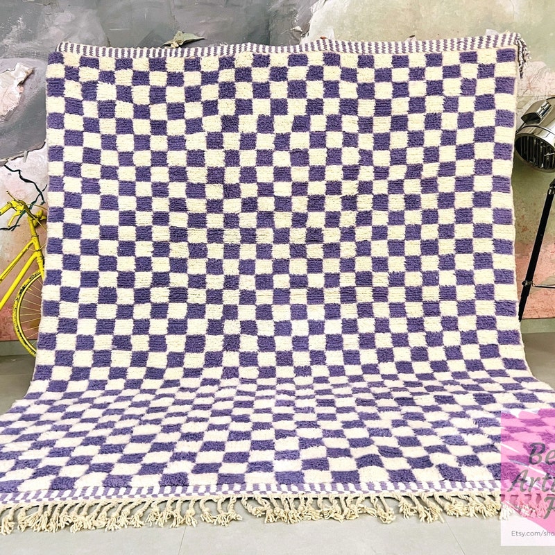 Checkered Rug - Etsy