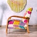 Moroccan Lounge Chair - Handcrafted Moroccan Colors - Mid-century ...