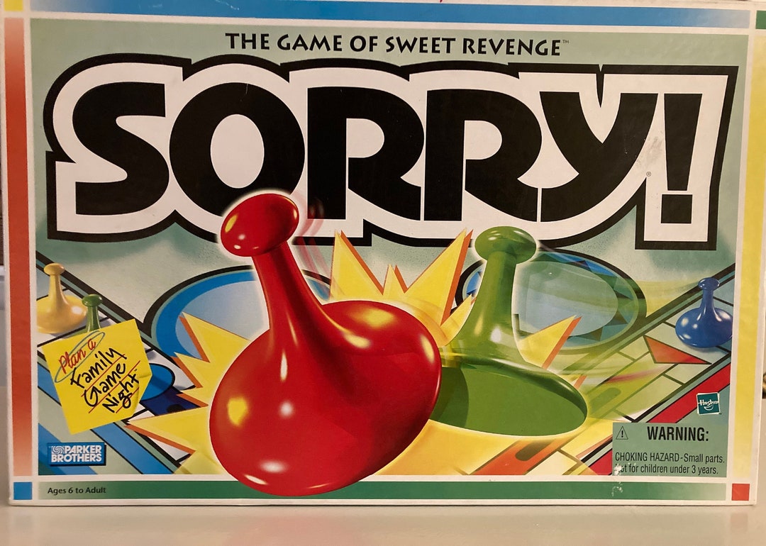 Vintage SORRY Board Game/1998/complete Set/great - Etsy