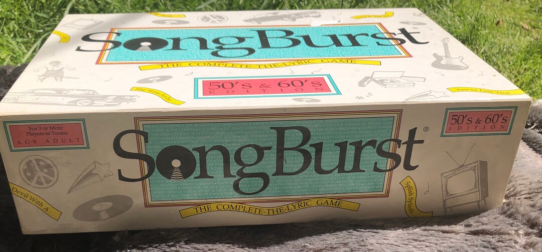 Vintage Rare Song Burst Game the Complete Lyric Game/50s-60s - Etsy