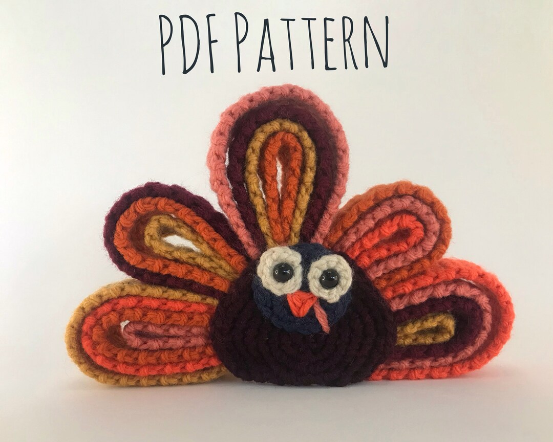 Turkey Crochet Pattern • Beginner Crochet • Turkey Toy Crochet • PDF ...