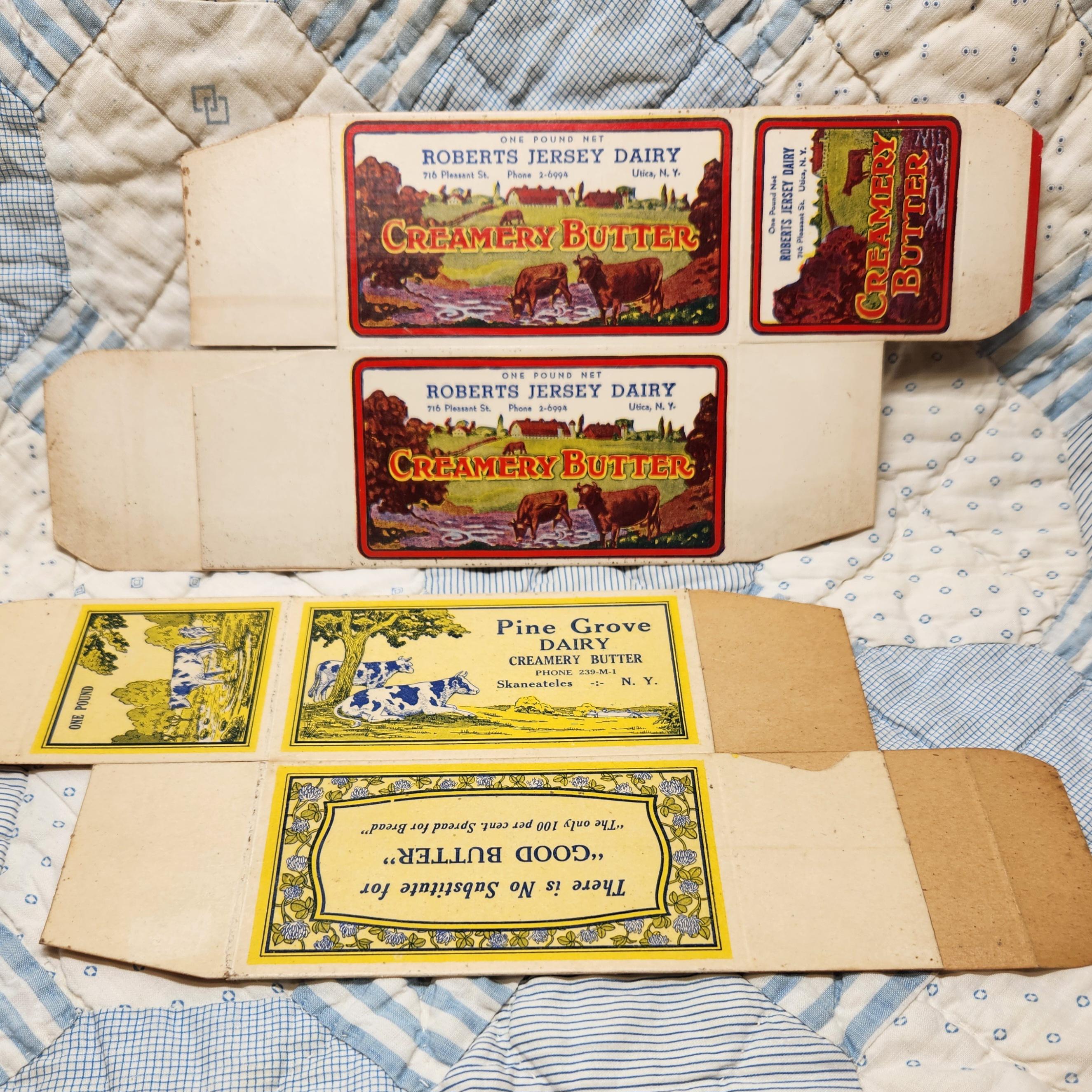 1 Lb. Butter Boxes 1930's Pkg of 2 Ephemera - Etsy