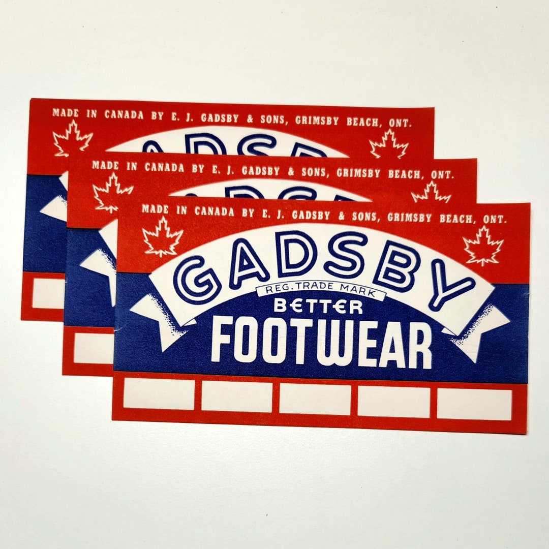 Vintage Shoe Box Labels Pkg of 3 - Etsy