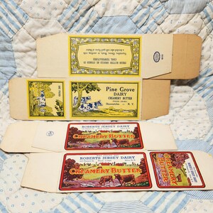 1 Lb. Butter Boxes 1930's Pkg of 2 Ephemera - Etsy