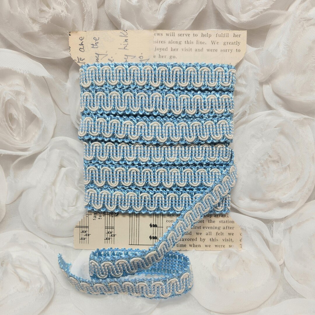 Vintage Baby Blue Braided Gimp Trim 3 Yards 1/2 Wide - Etsy