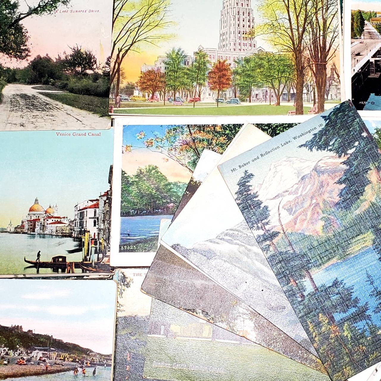 Antique & Vintage Landscapes Postcards Assortment of 5 - Etsy