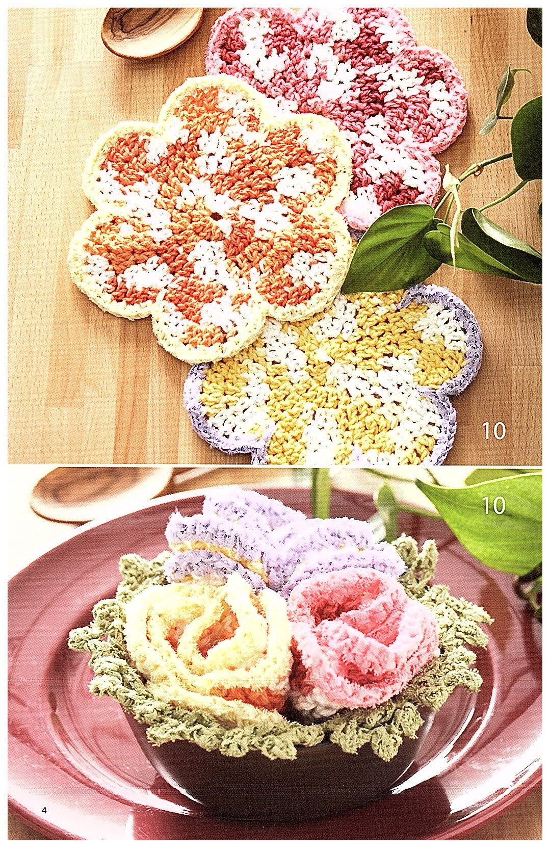 Crochet Pattern E-book, Easy, PDF Instant Digital Download, Dishcloth ...