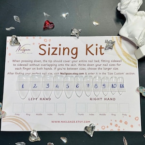 Nail Sizing Kit for Press-on Nails | Easy Sizing for Perfect Fit ...