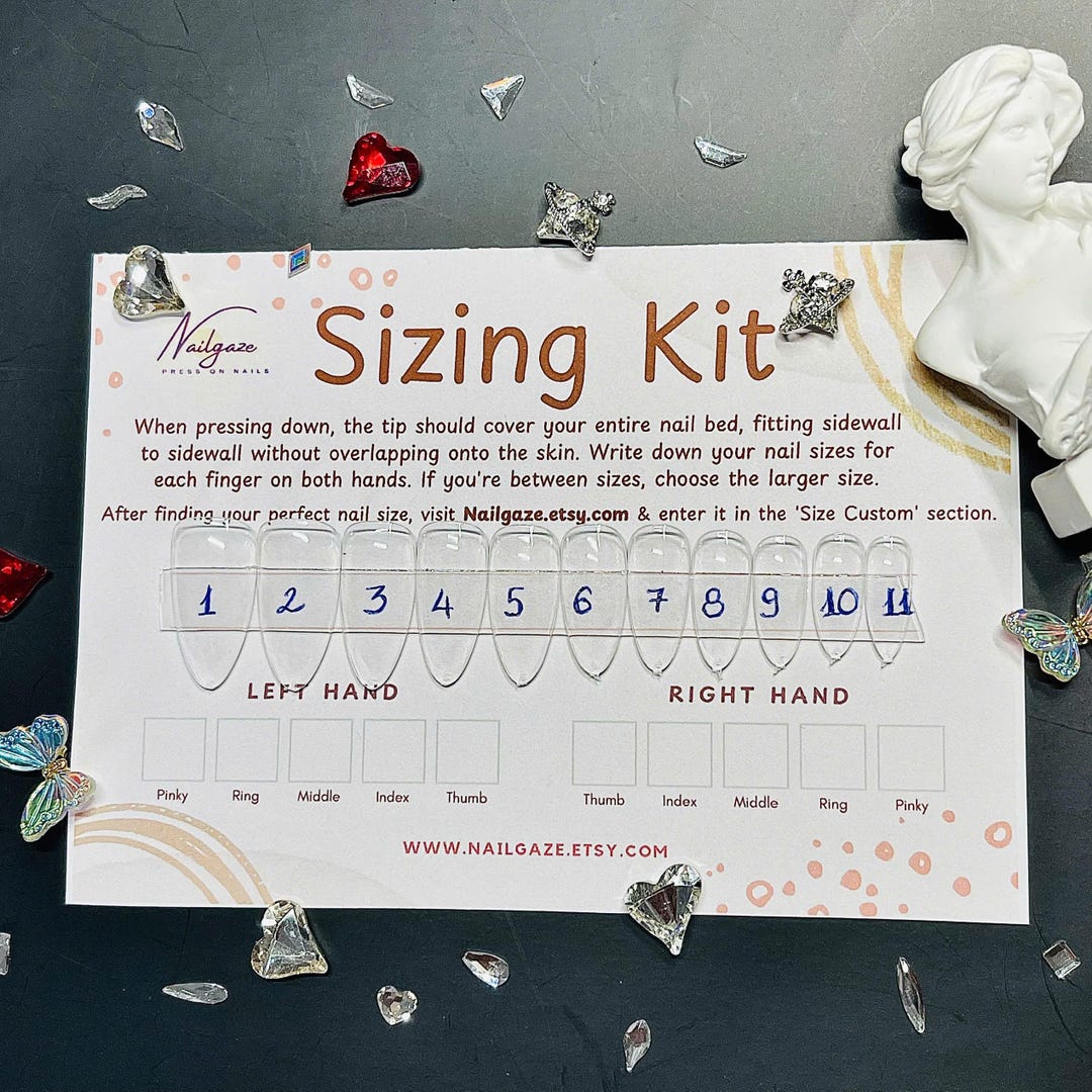 Nail Sizing Kit for Press-on Nails | Easy Sizing for Perfect Fit ...