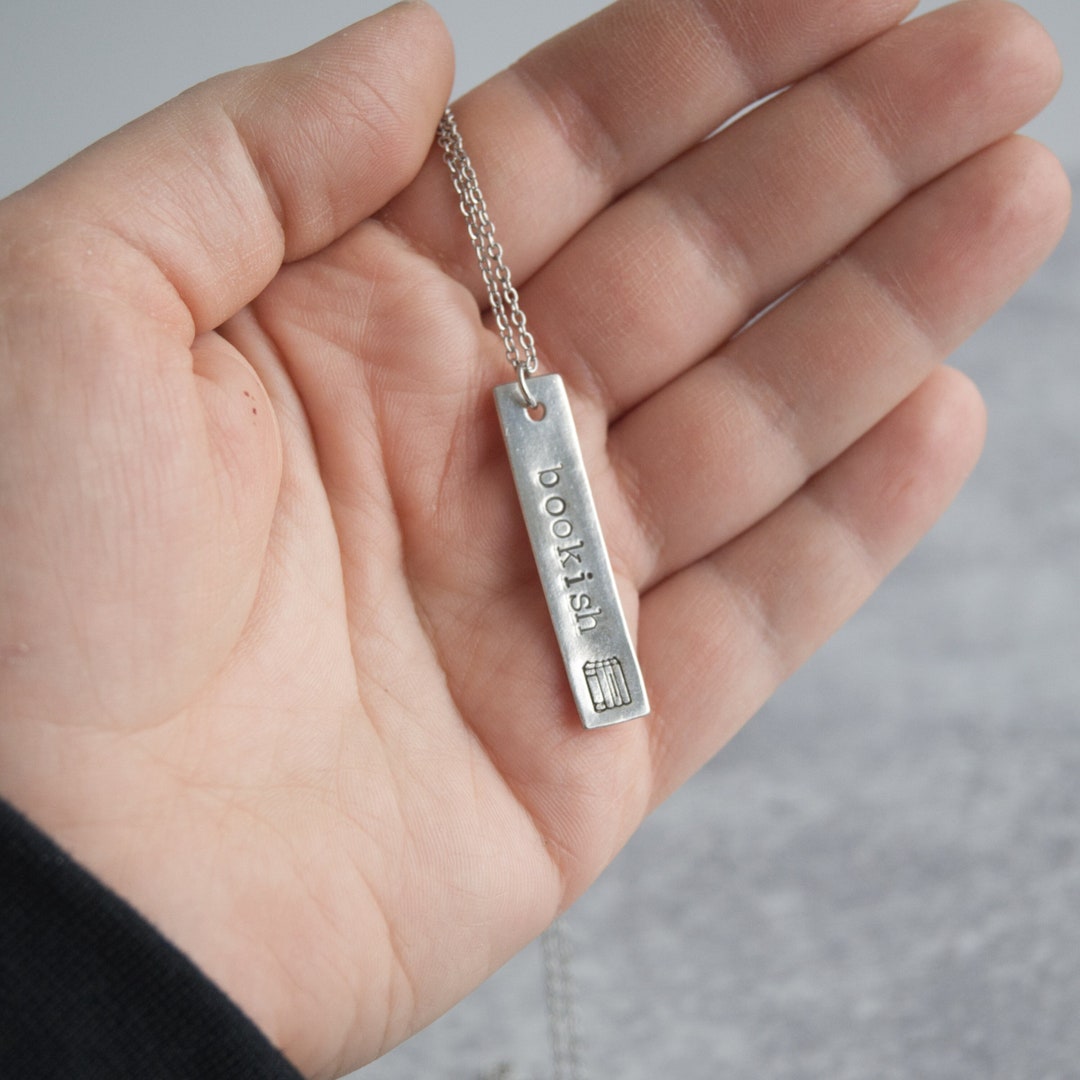 Bookish Necklace, Book Jewelry, Gift for Book Lovers Women, Booktok ...