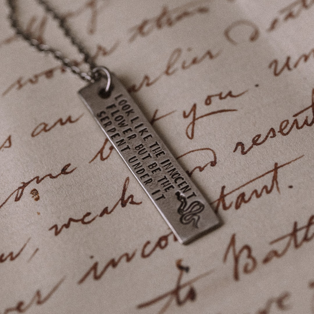 Serpent Necklace Pendant, Lady Macbeth Quote, Shakespeare Jewelry ...