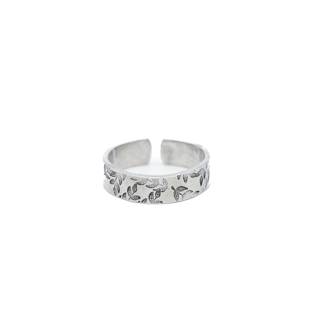 Leaf Pattern Ring, Leaf Rings for Women, Leaf Jewelry, Garland Ring ...