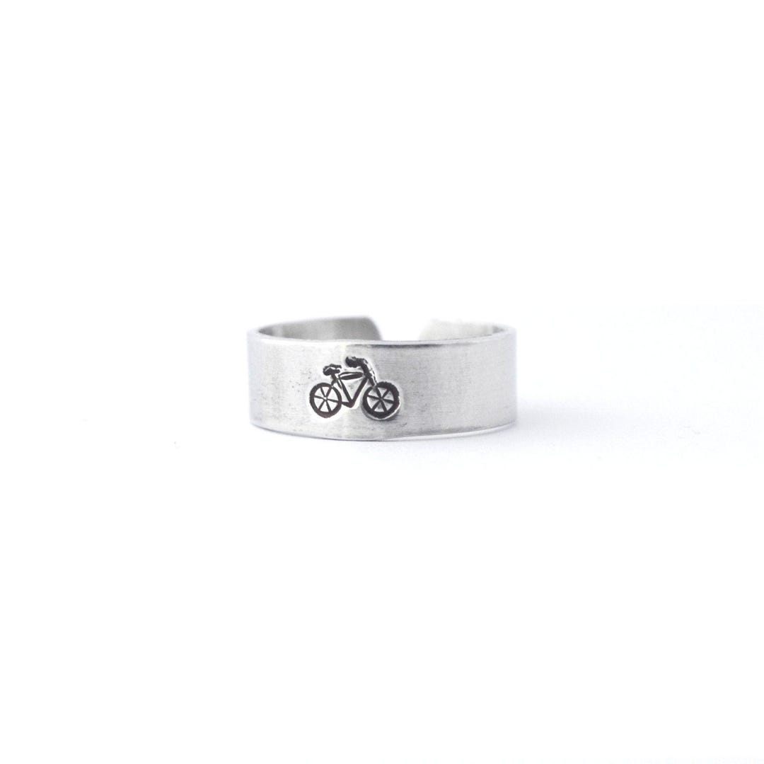 Bicycle Ring, Bike Ring, Bicycle Jewelry, Cyclist Gift, Wide Band Rings ...