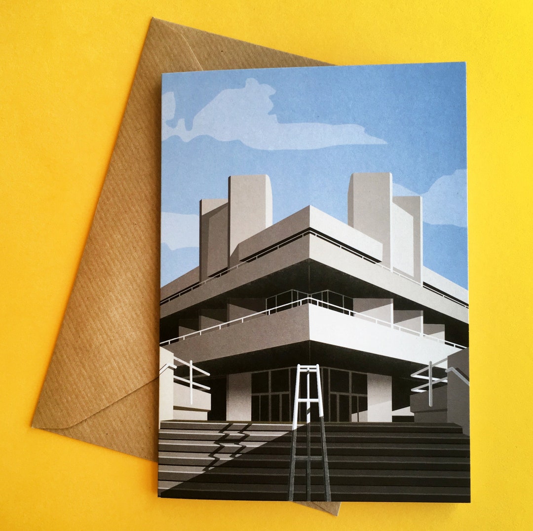 National Theatre / Greetings Card / Notecard / London Architecture ...