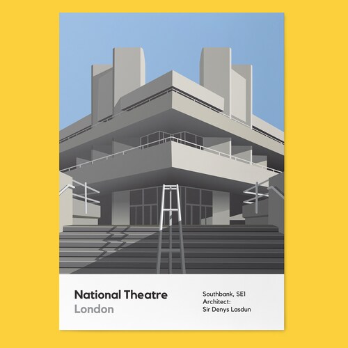 Barbican Centre A4 Poster Print / Modernist/brutalist London - Etsy