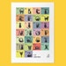 Cat Alphabet Poster / A4 Print / Cute Retro Educational ABC | Etsy