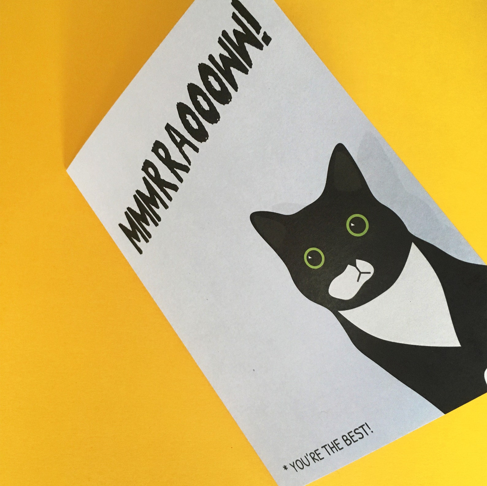 Youre the Best / Cute Shouty Cat / Greetings Card - Etsy