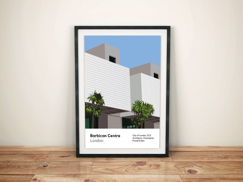 Barbican Centre A4 Poster Print / Modernist/brutalist London - Etsy