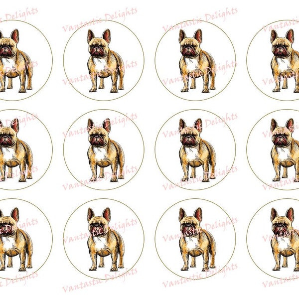 2 French Bulldog Cake Topper - Etsy