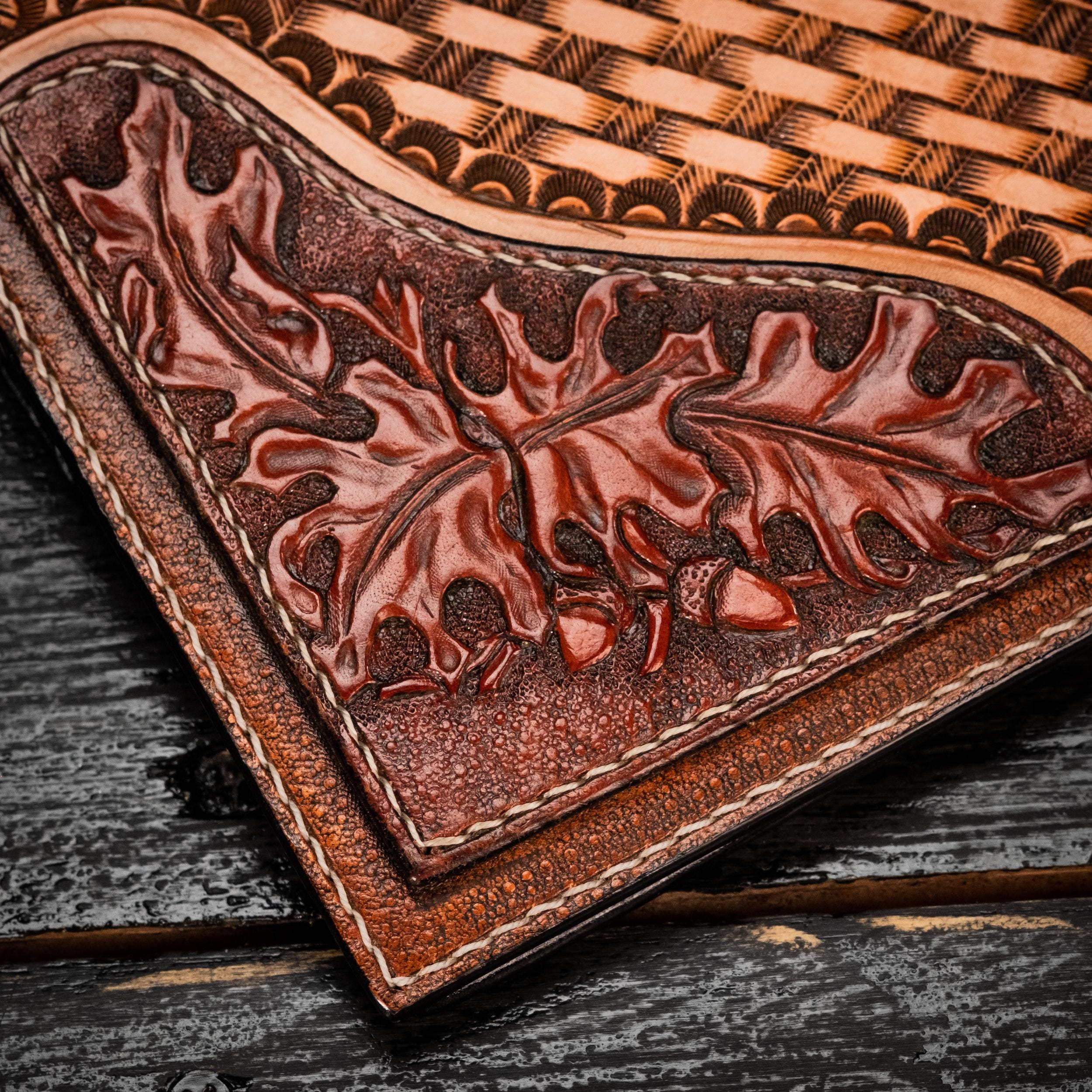 Hand Tooled Leather Notebook Cover for Book 5 3/4"x8 1/4"/ Italian ...