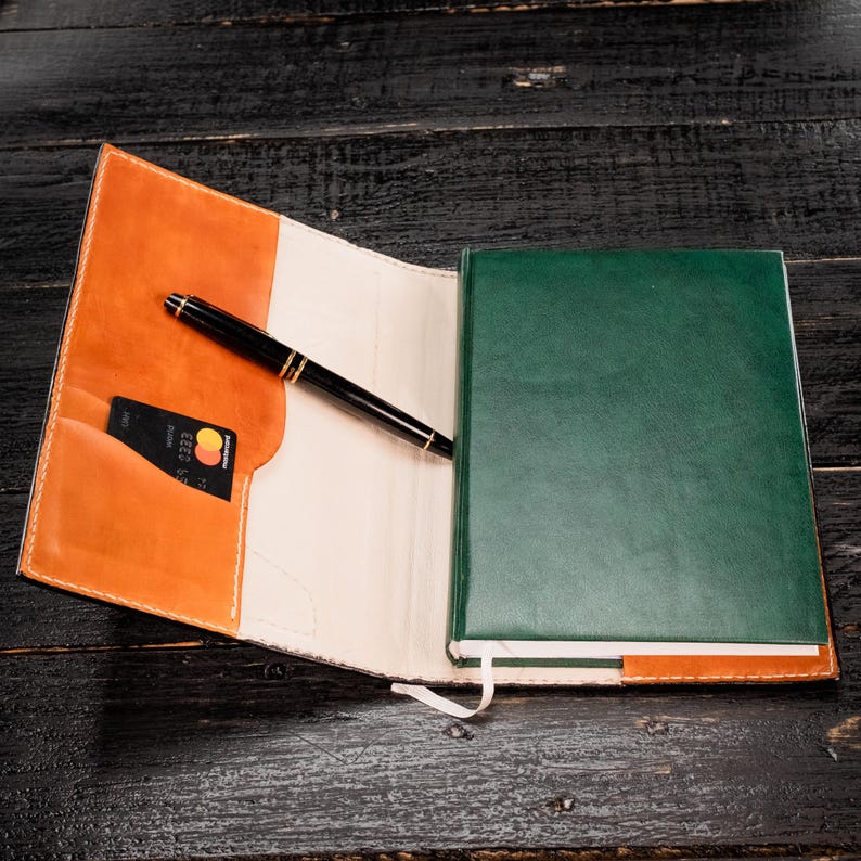 Hand Tooled Leather Notebook Cover for Book 5 3/4"x8 1/4"/ Italian ...