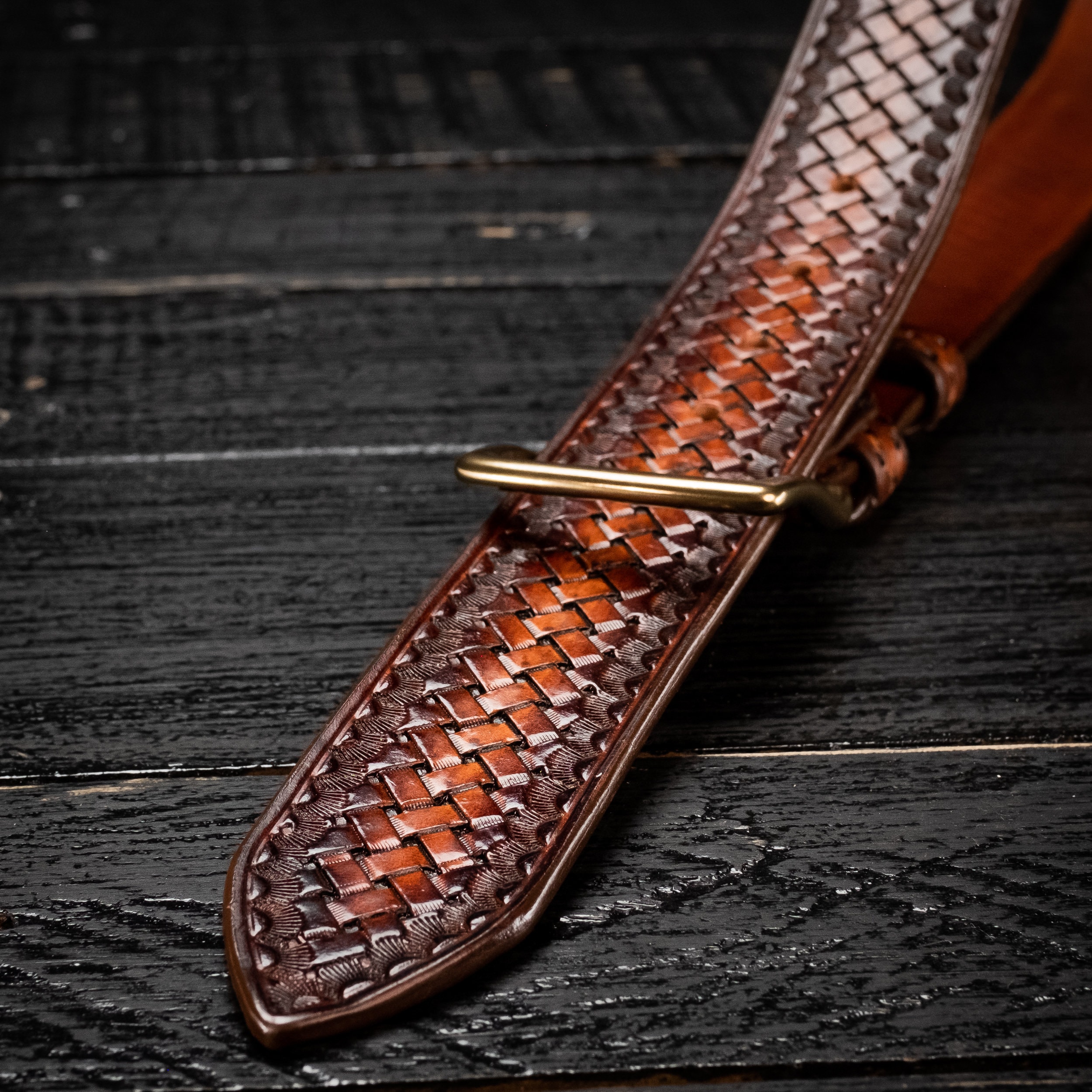 Hand Tooled Leather Belt Brown Leather Belt Men Embossed Leather Belt ...