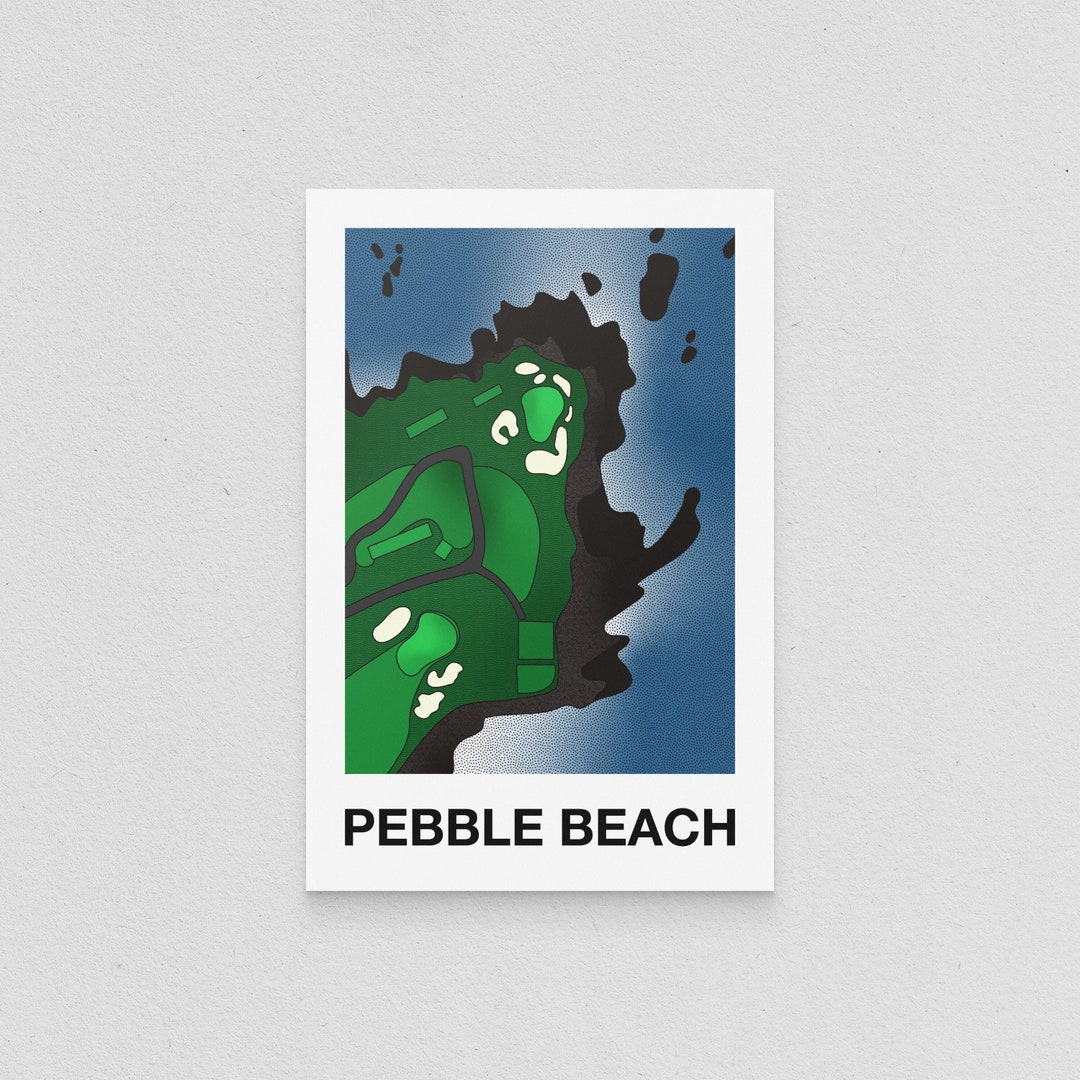Pebble Beach Golf Poster - Etsy