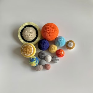 Handmade Solar System, Crochet Planets, Crochet Dwarf Planet, Kid Toy ...