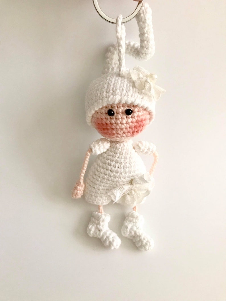 Lucky doll key chain padlock Crochet luckydoll crochet doll | Etsy