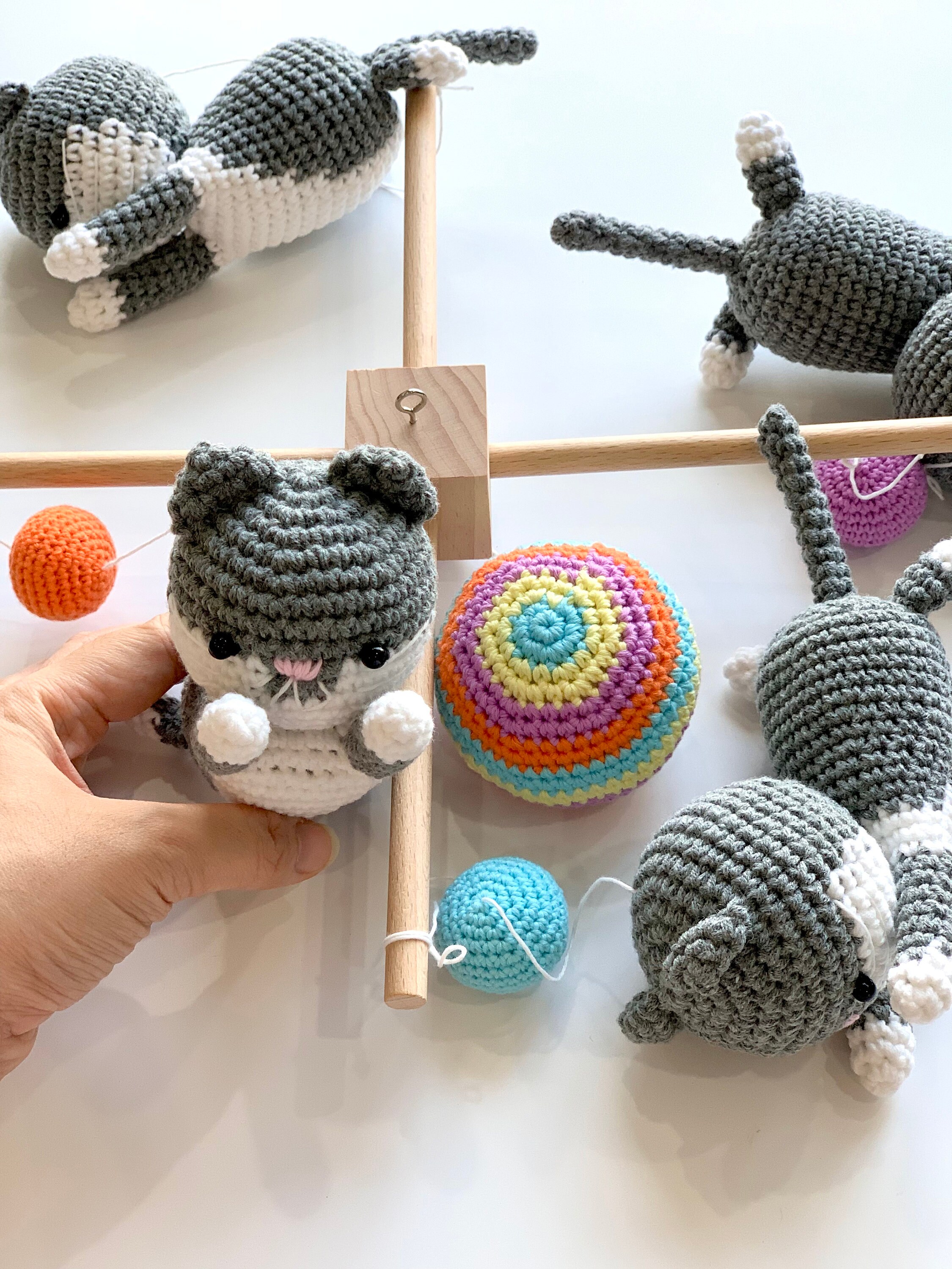 Custom Kitten Baby Mobile Custom Cat Kitten Mobile Nursery - Etsy