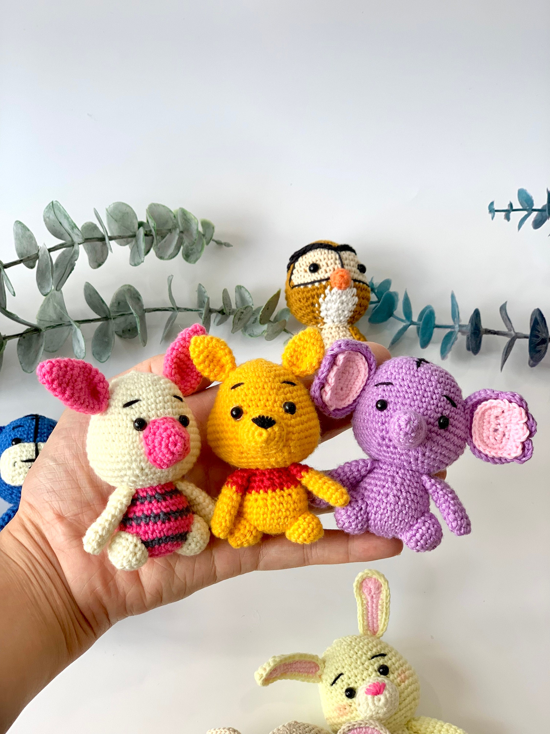 Set of Crochet Mini Winnie the Pooh and Friends Handmade | Etsy