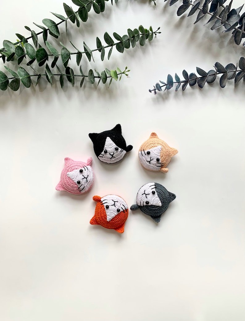 Crochet Kitten Tape Measure, Cat Tape Measure, Meow Tape Measure, Cute ...