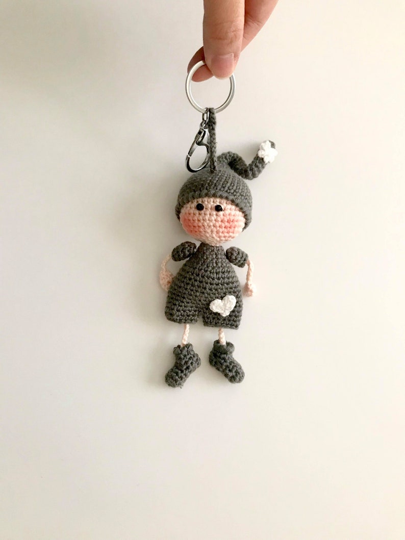 Lucky doll key chain padlock Crochet luckydoll crochet doll | Etsy