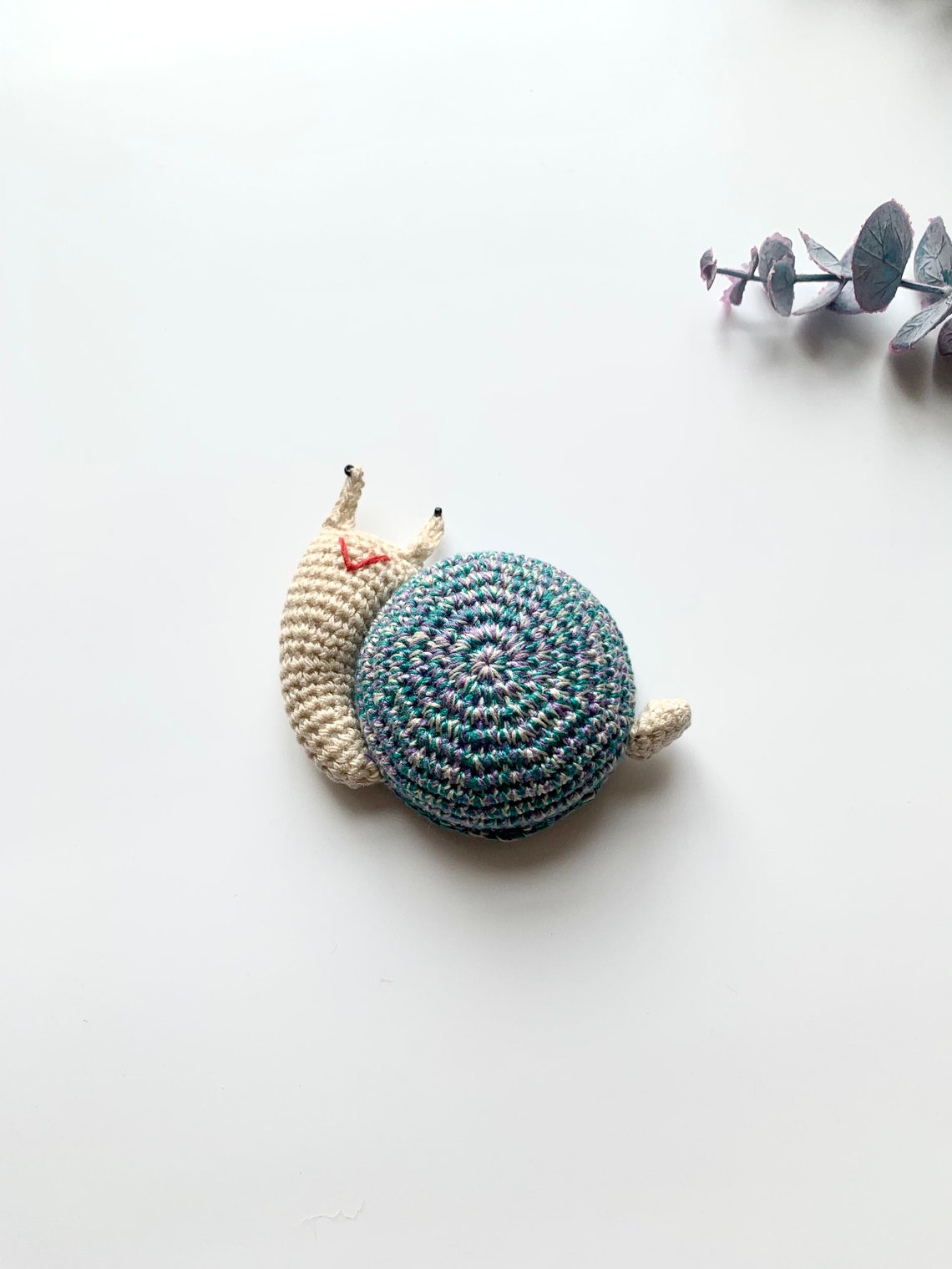 Crochet Snail Tape Measure, Crochet Snail, Handmade Snail Tape Measure ...