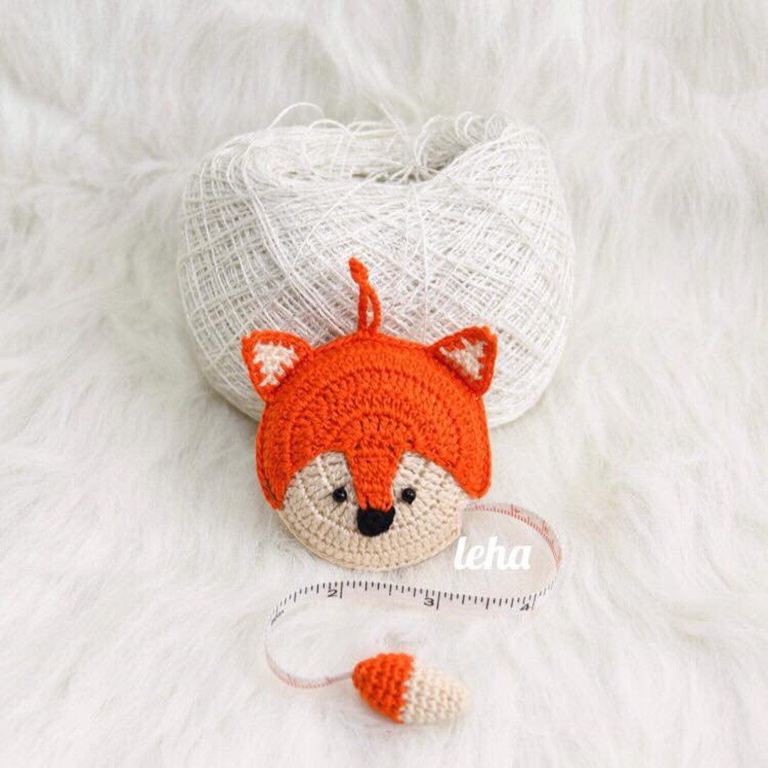 Crochet Foxes Animaltape Measure- Christmas Gift for Special Someone ...