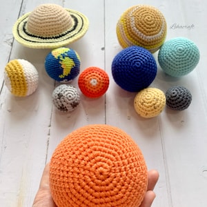 Combo Handmade Solar System, Crochet Planets Plush Toy, Kid Toy ...