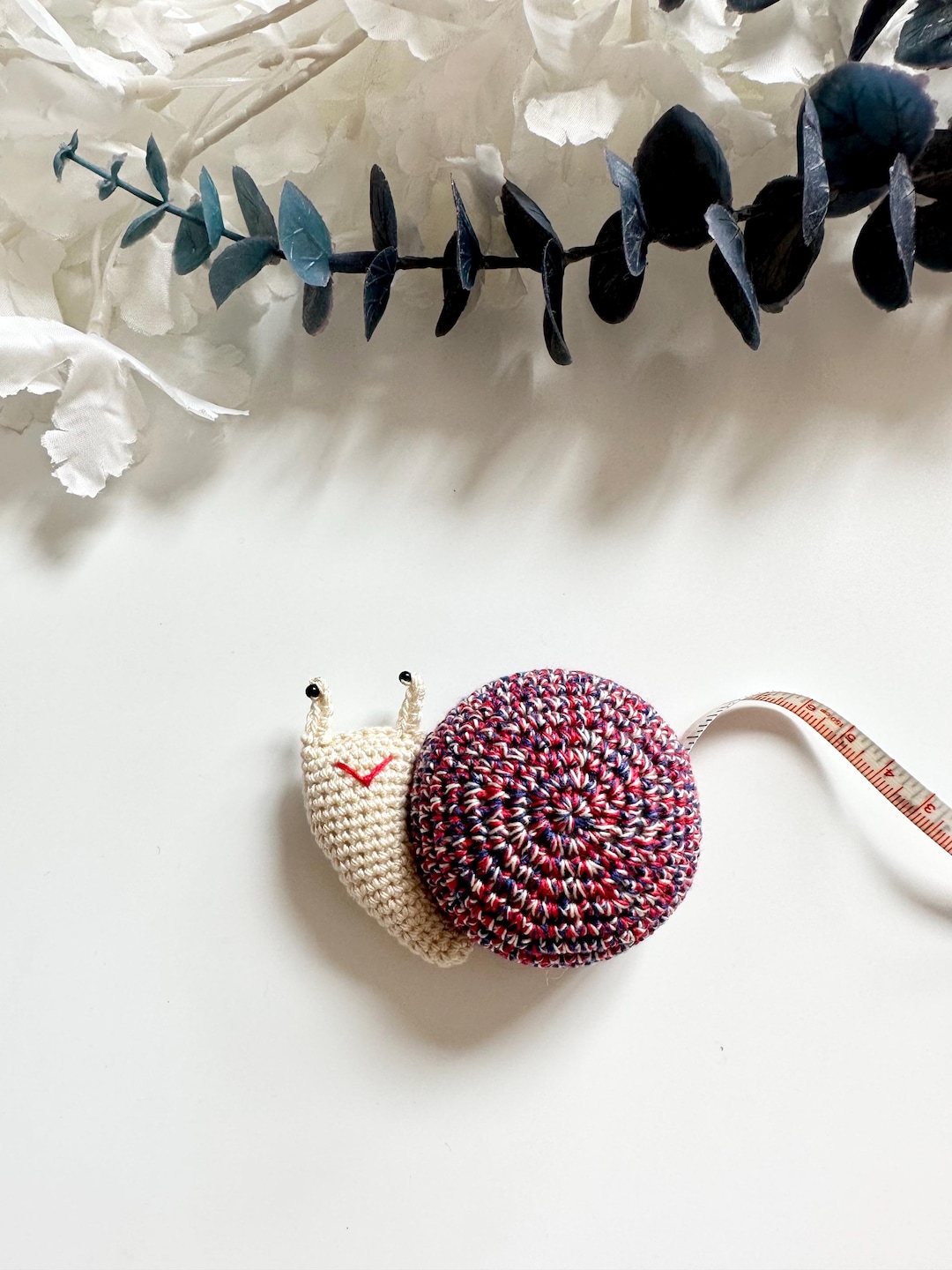 Handmade Snail Tape Measure, Crochet Snail, Handmade Snail Tape Measure ...