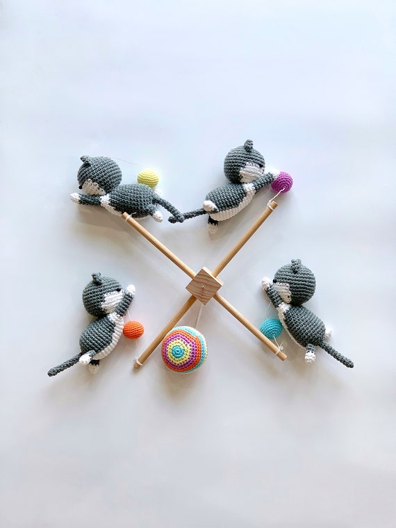 Custom Kitten Baby Mobile Custom Cat Kitten Mobile Nursery | Etsy