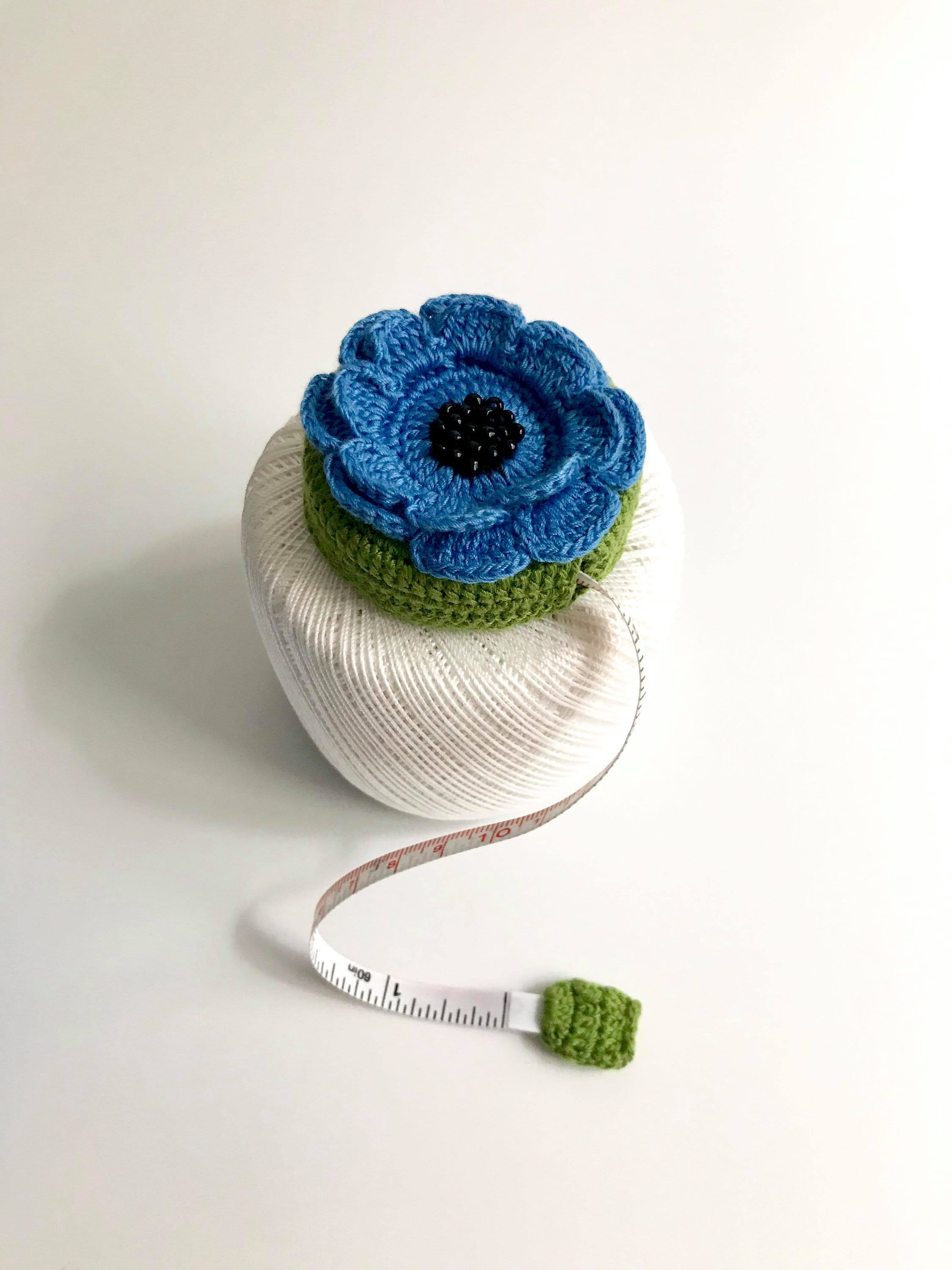 Crochet Beautiful Flower Tape Measure Pure Handmade Gift for | Etsy