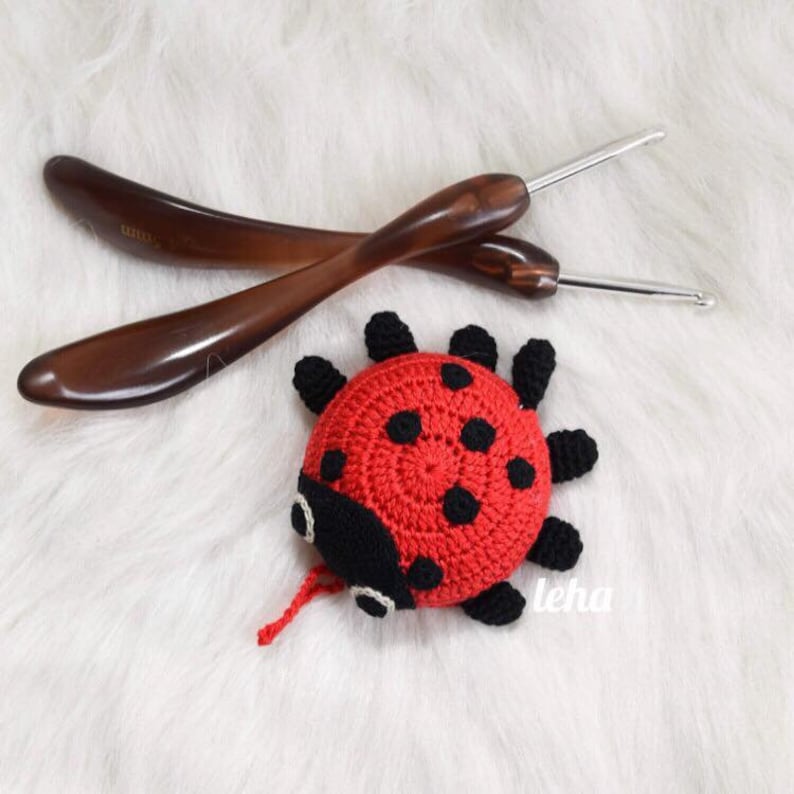 Crocheted Ladybug Animal Tape Measure Gift for Special - Etsy