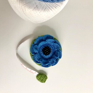 Crochet Beautiful Flower Tape Measure, Pure Handmade, Gift for House ...