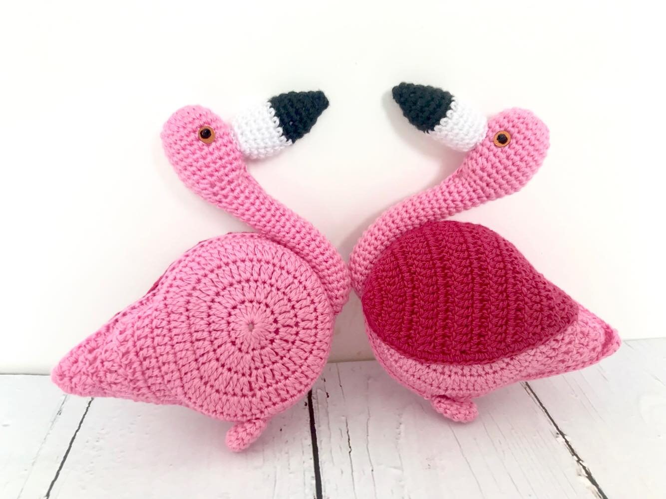 Crochet Flamingos Tape measure 100% pure handmade Christmas | Etsy