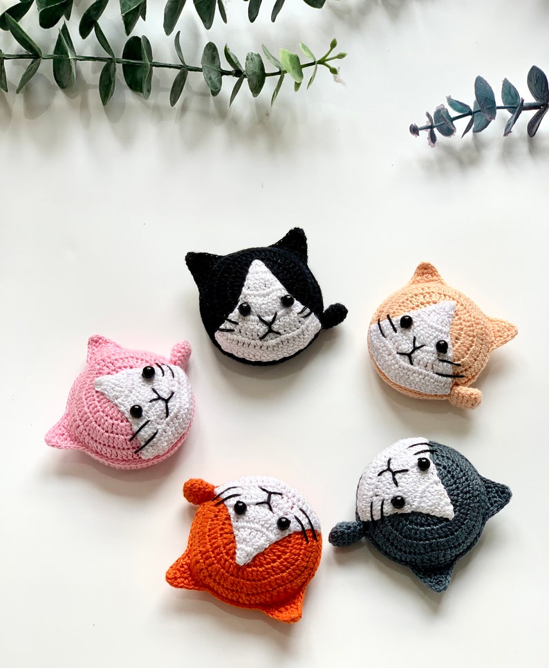 Crochet Kitten Tape Measure, Cat Tape Measure, Meow Tape Measure, Cute ...