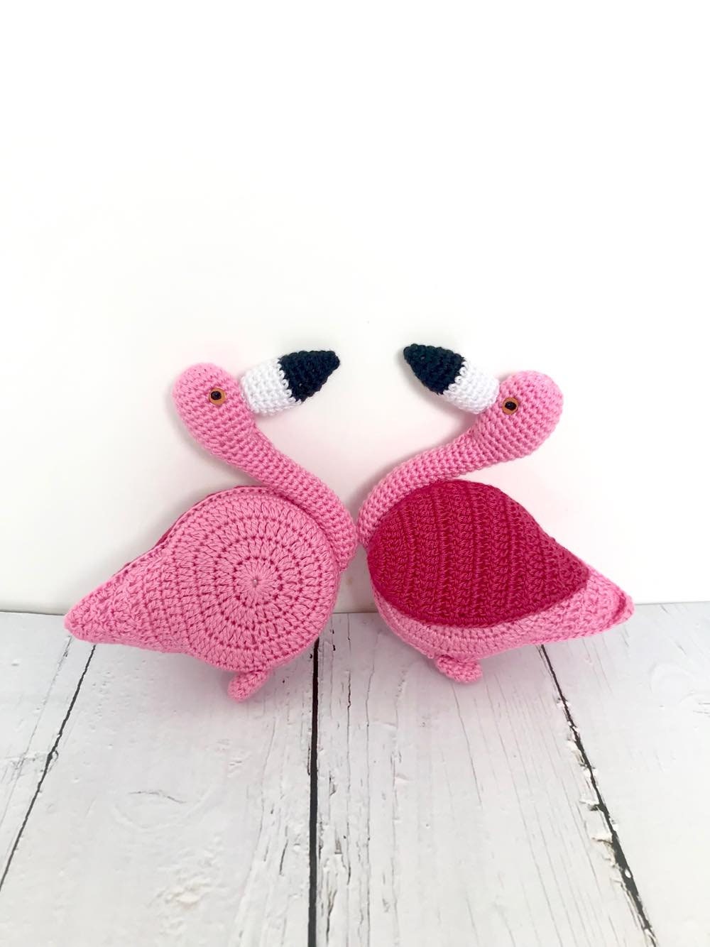 Crochet Flamingos Tape measure 100% pure handmade Christmas | Etsy