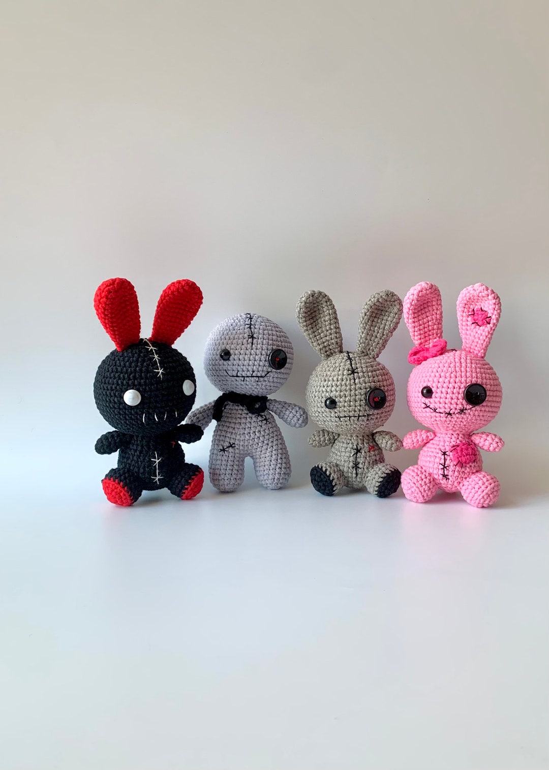 Crochet Bunny, Handmade Bunny, Halloween Bunny, Black Bunny, Halloween ...