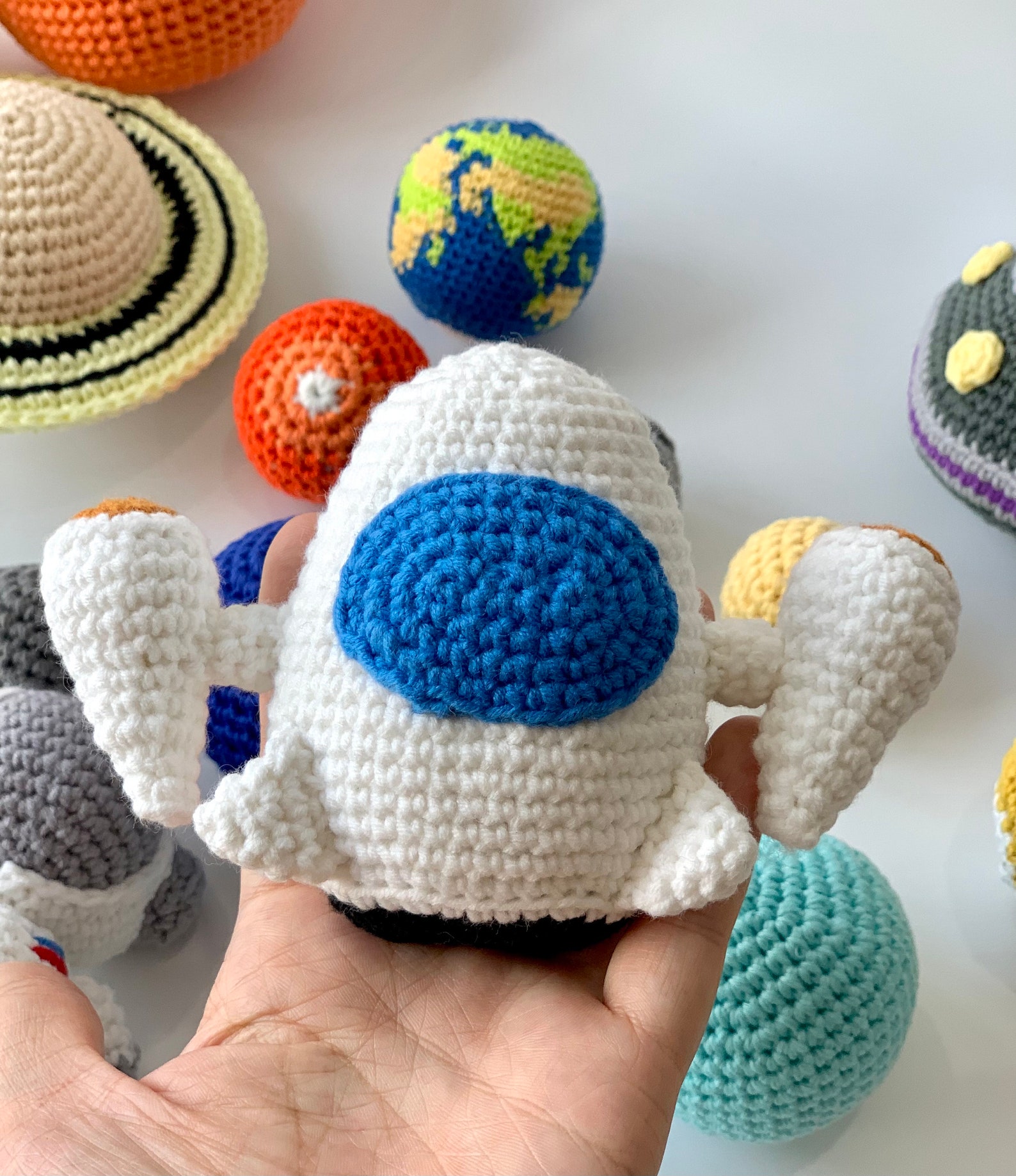Combo Handmade Solar System Crochet Planets Plush Toy Kid - Etsy