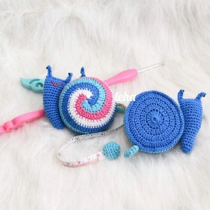 Crochet Snail Tape Measure, Crochet Tapemeasures, Crochet Snails ...