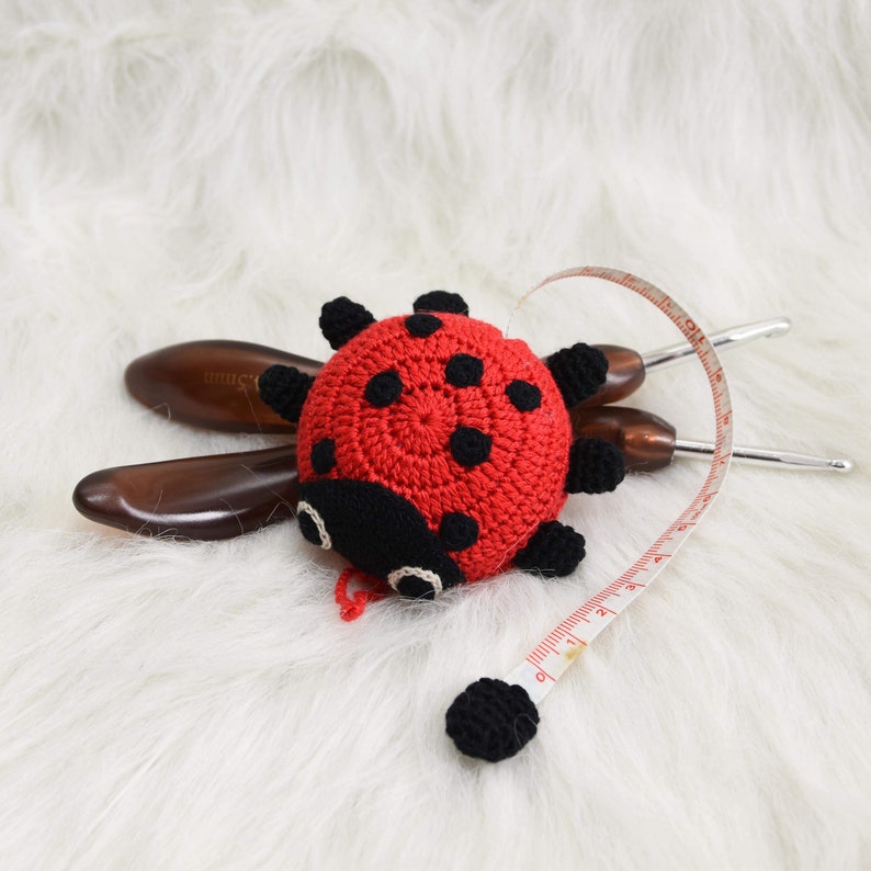 Crocheted Ladybug Animal Tape Measure Gift for Special - Etsy